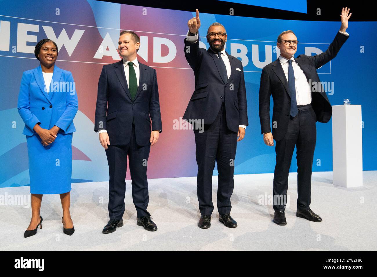(left to right) Tory leadership candidates, Kemi Badenoch, Robert ...