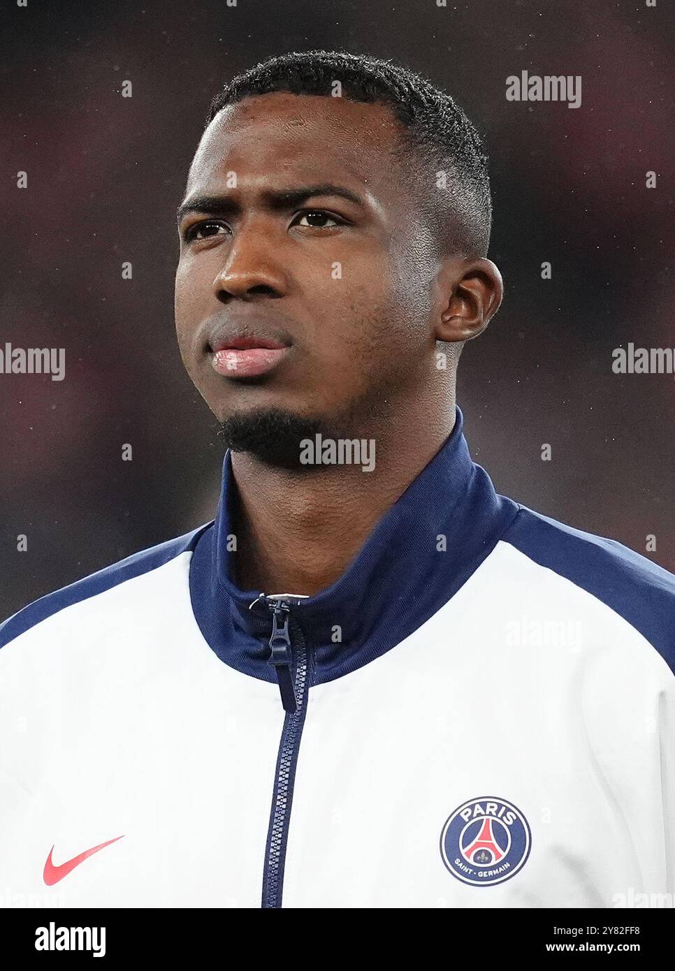 Paris Saint Germain's William Pacho during the UEFA Champions League ...