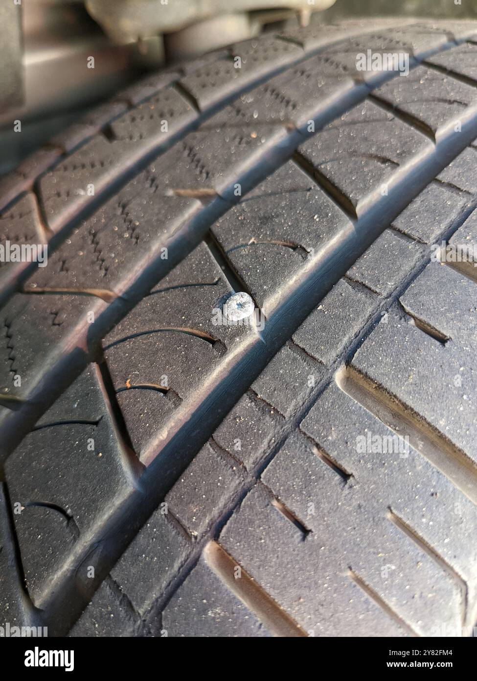 Puncture tyre hi-res stock photography and images - Alamy