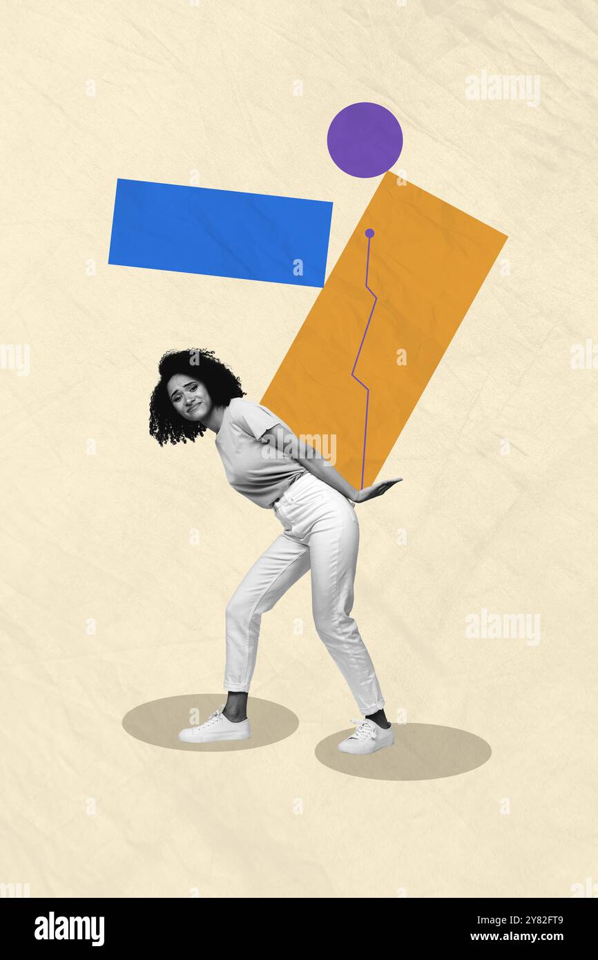 Trend artwork composite sketch image 3D photo collage of black white ...