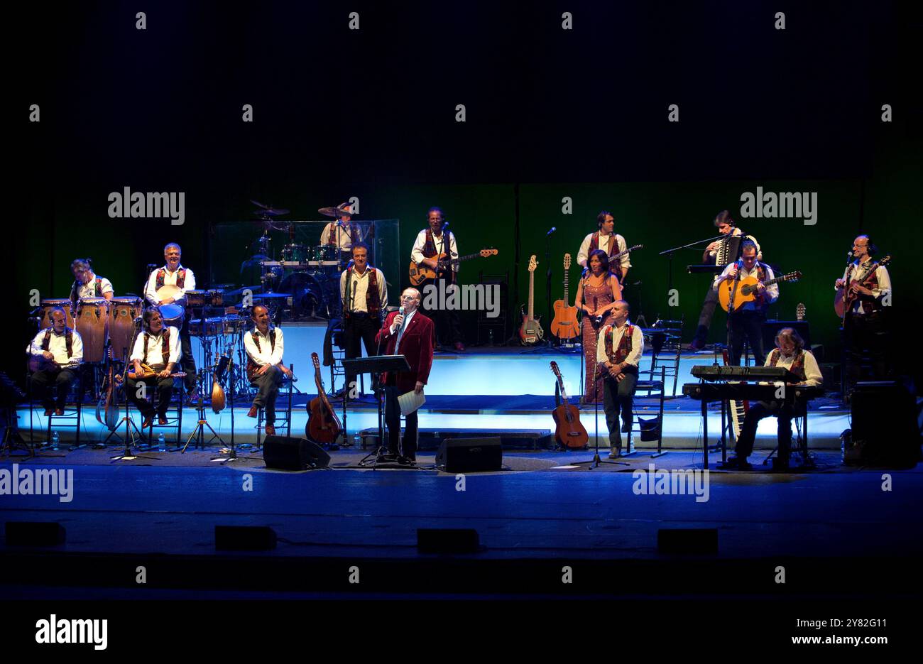 Milan Italy 03/05/2013 : Renzo Arbore and the Orchestra Italiana during ...
