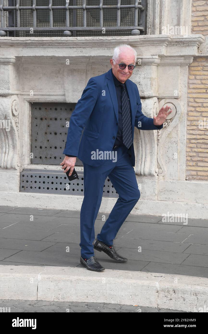 Rome: Senate Palace. 100 years of Radio in Italy. In the photo: Franco ...