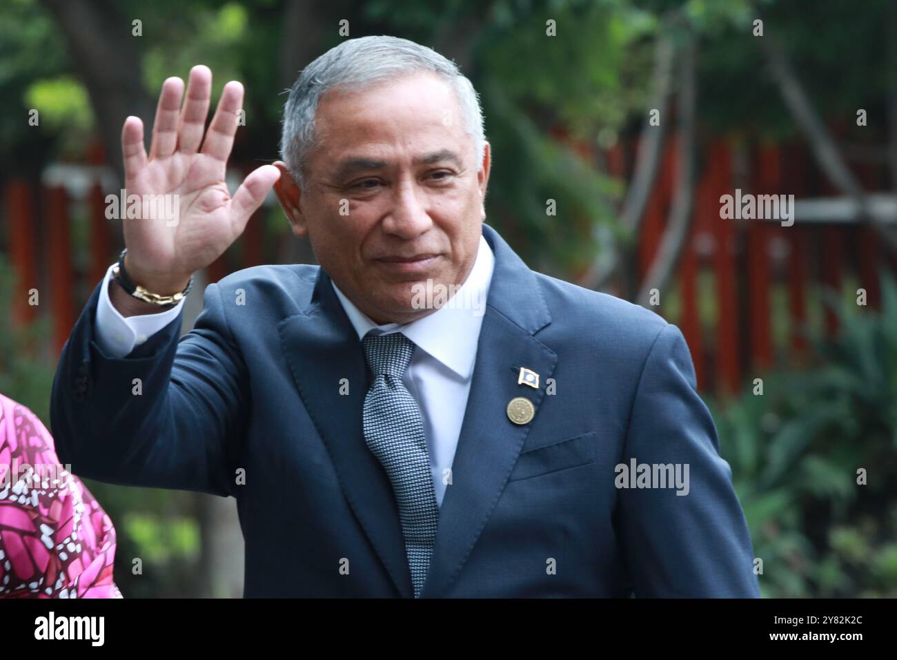Johnny BriceÃ±o, Prime Minister of Belize arriving the inauguration ...