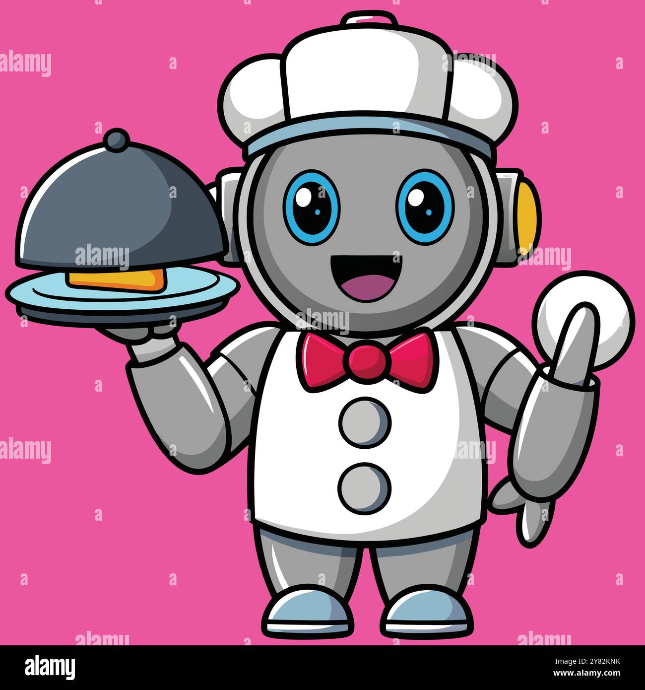 Robot hand cooking Stock Vector Images - Alamy