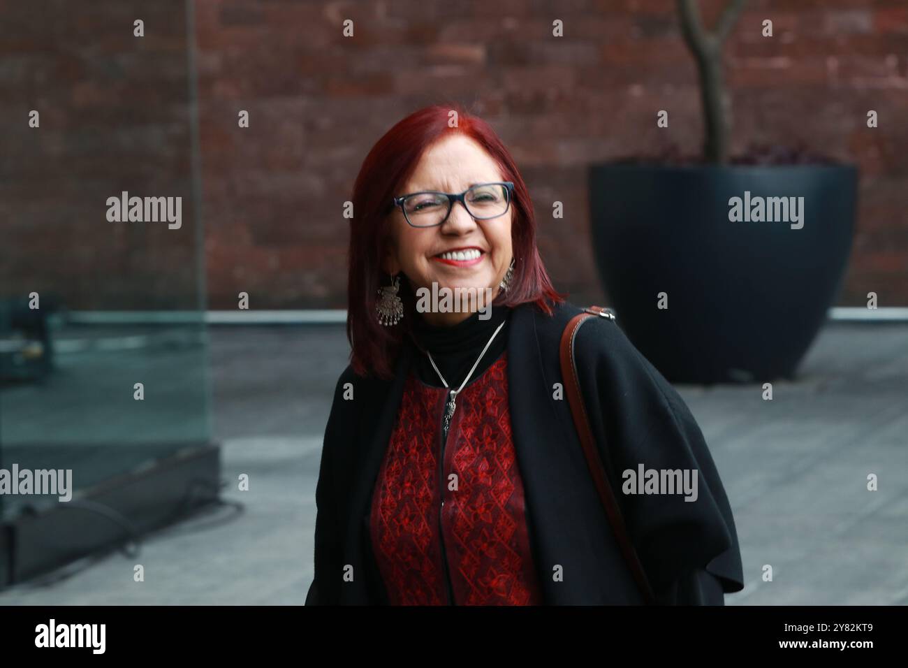Leticia Ramírez Amaya, Secretary of Public Education arriving the ...