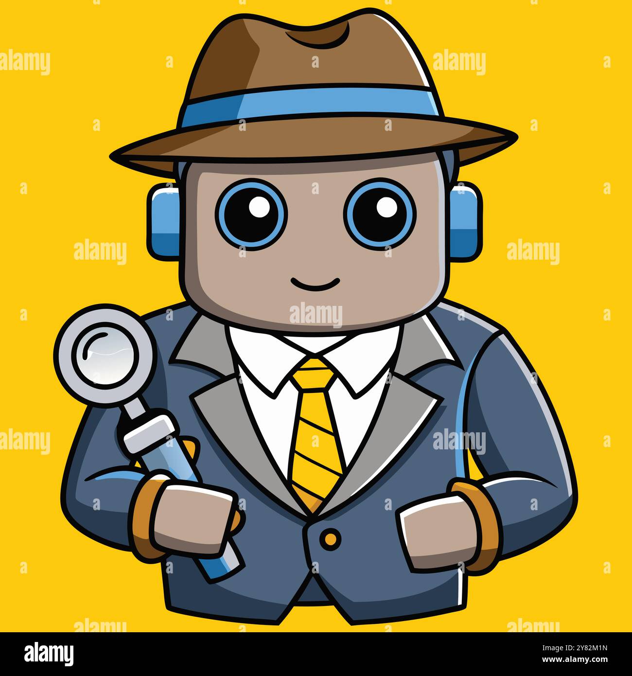 Cartoon illustration detective ready hi-res stock photography and ...