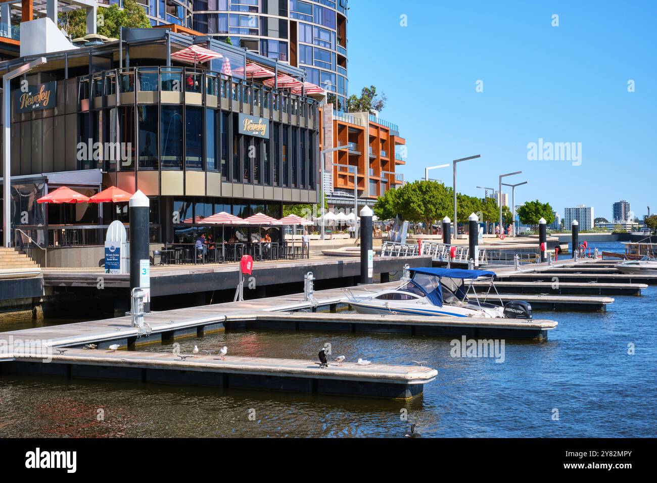 The Reveley, a bar, dining and function venue located at Elizabeth Quay ...
