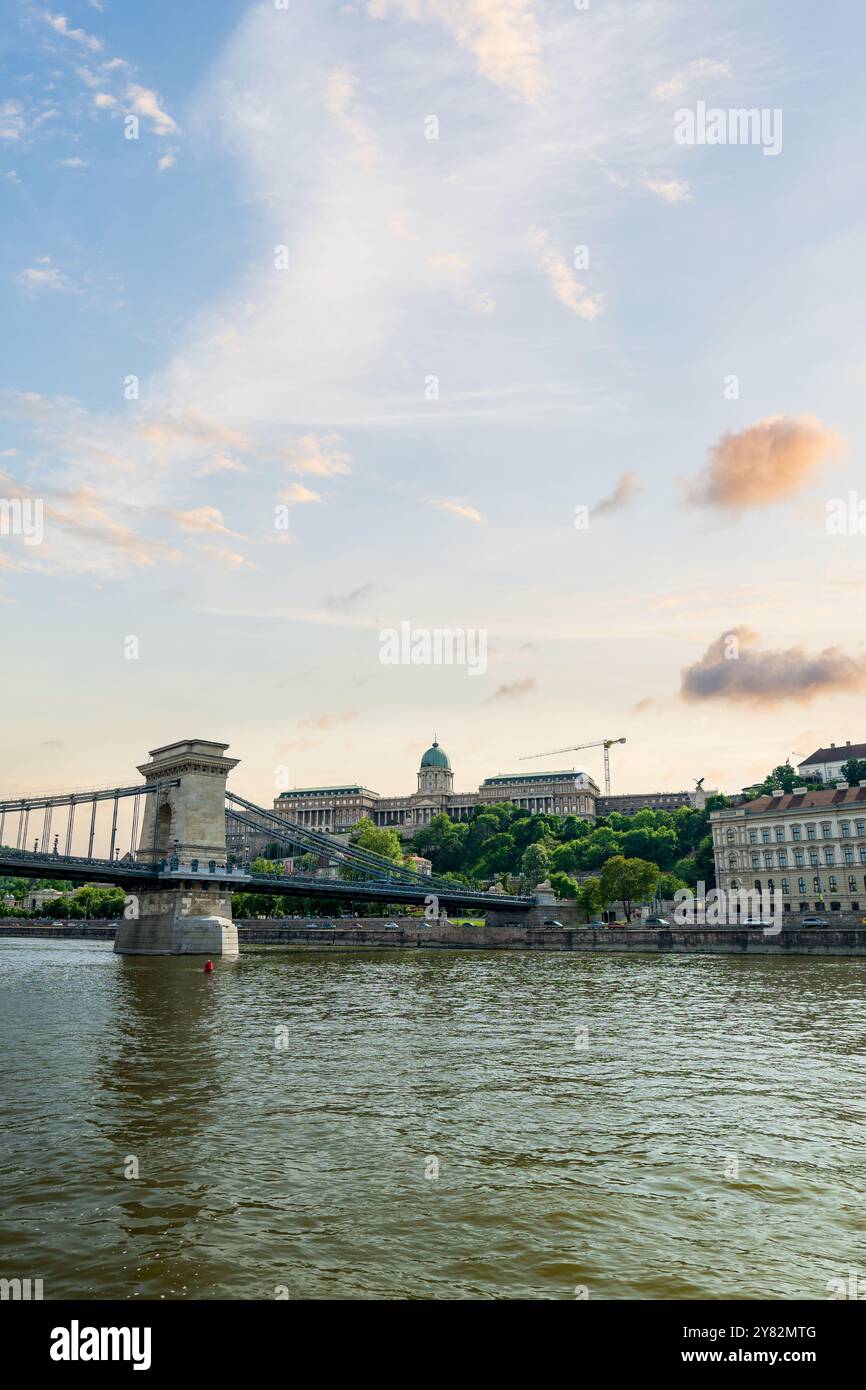 Buda Castle building by Danube river, Budapest, Hungary Stock Photo - Alamy