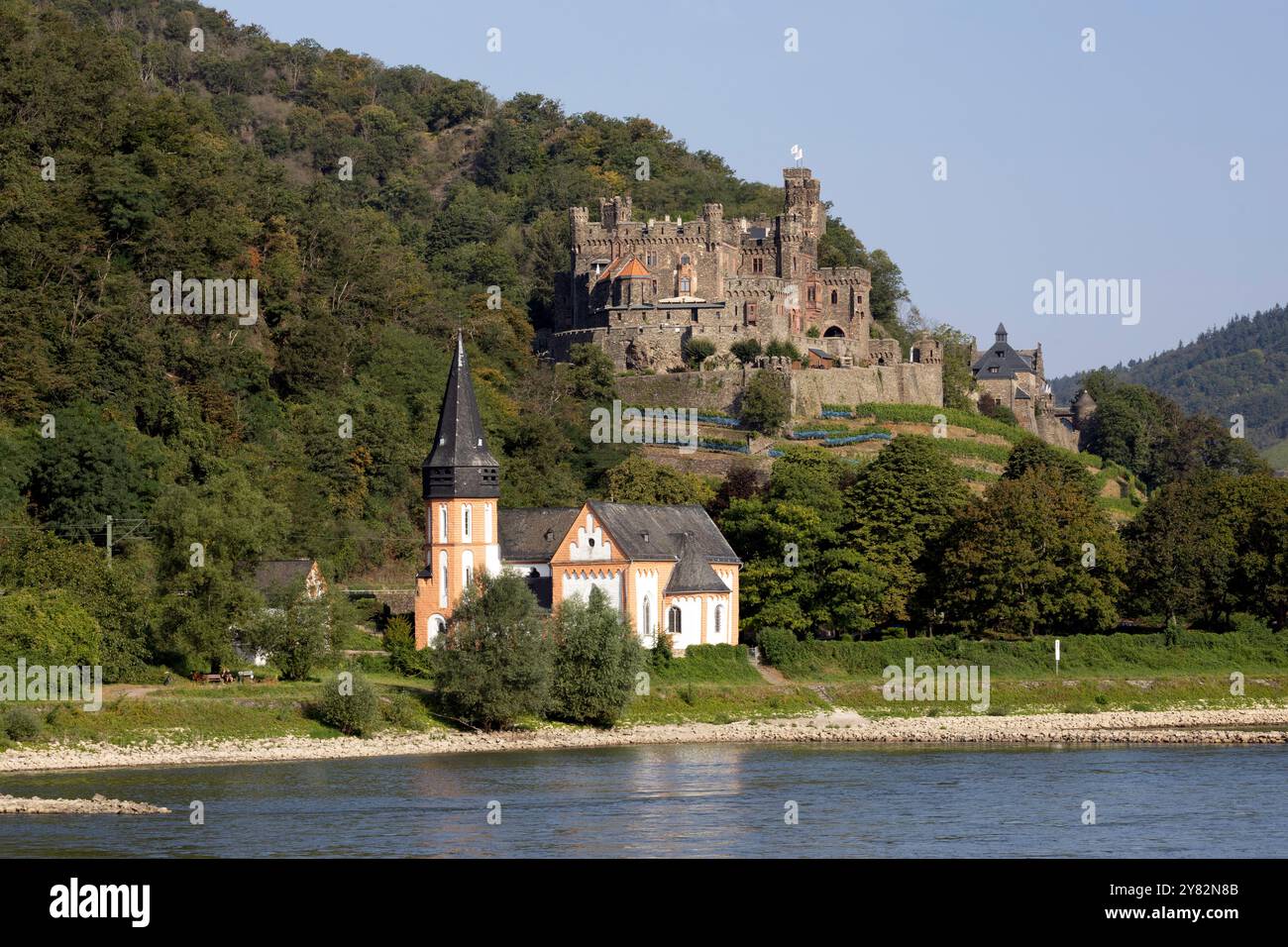 Castles on the Rhine Stock Photo - Alamy
