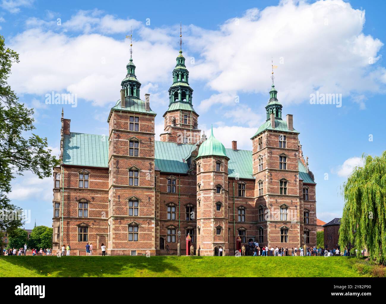 Copenhagen, Denmark - July 17, 2024: Tourists wait in line to visit the ...