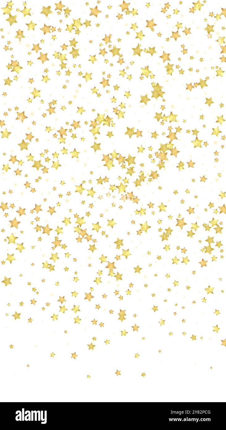 Magic stars vector overlay. Gold stars scattered around randomly ...