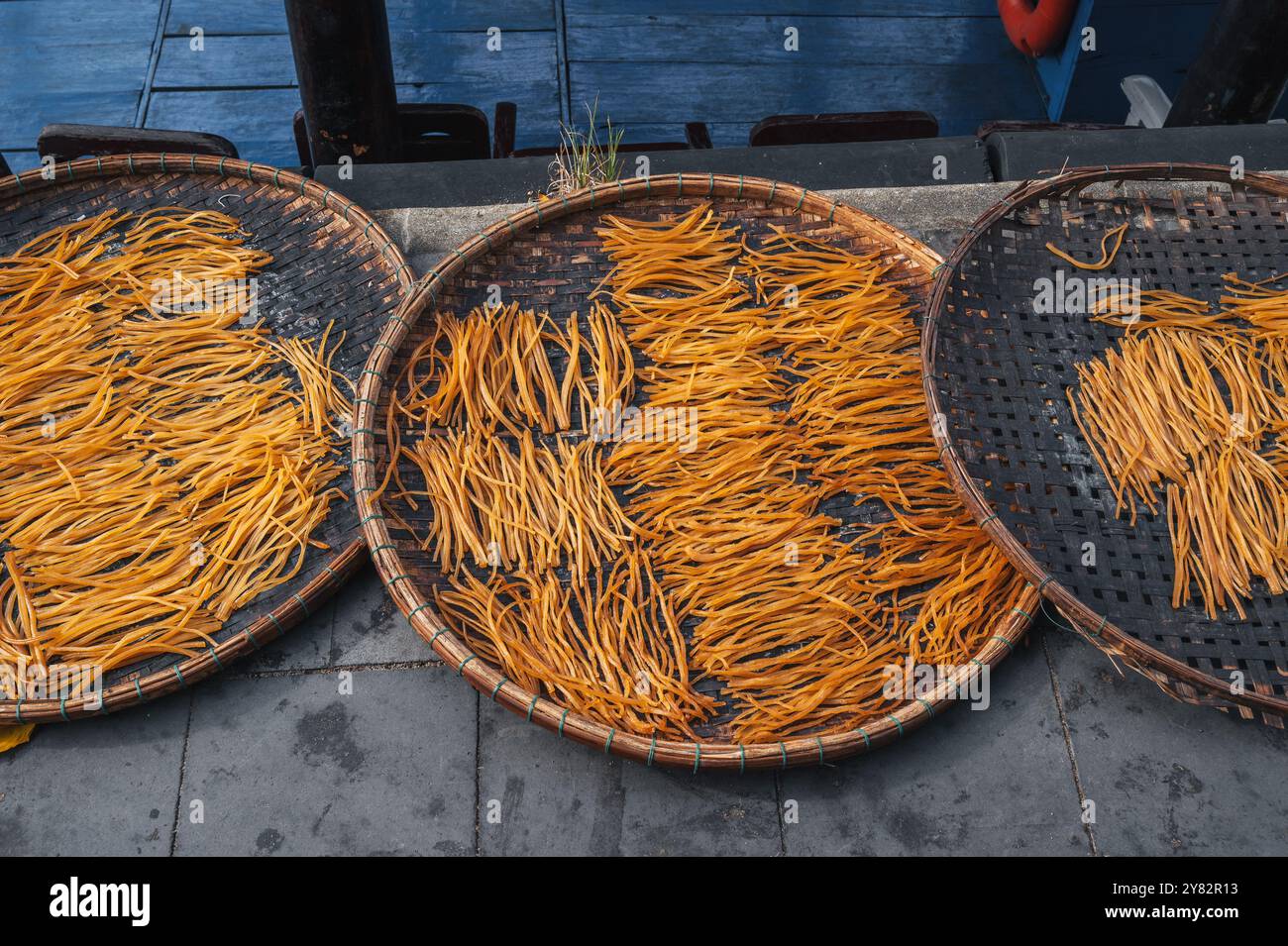Dried fish is sold on the market in Vietnam in Asia Stock Photo - Alamy