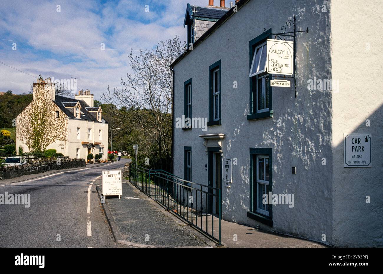 View of Salen village with Argyll House self-catering and B&B ...