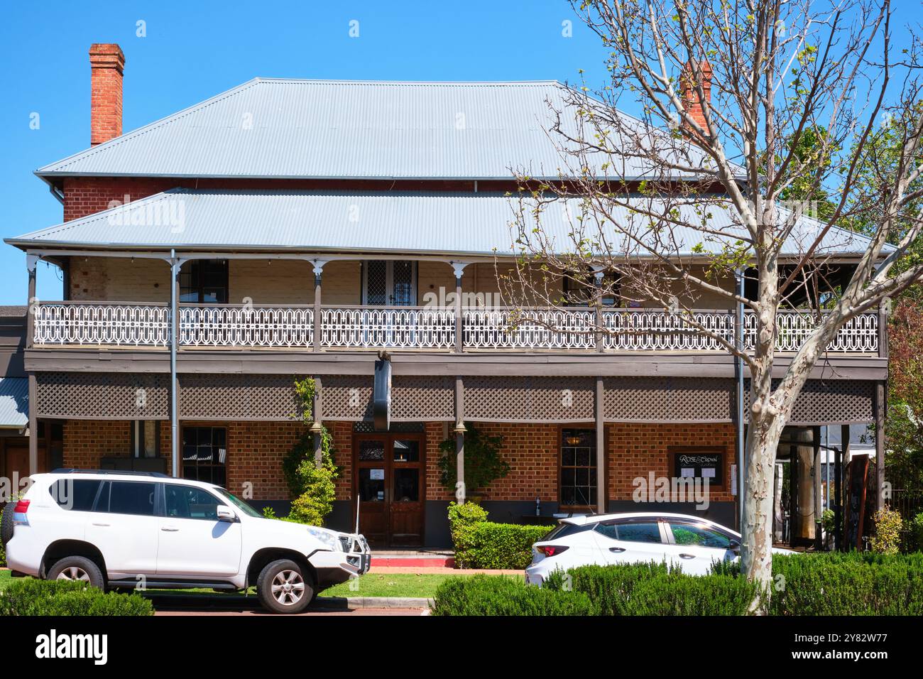 The historical Rose and Crown Hotel built in 1841 in the eastern Perth ...