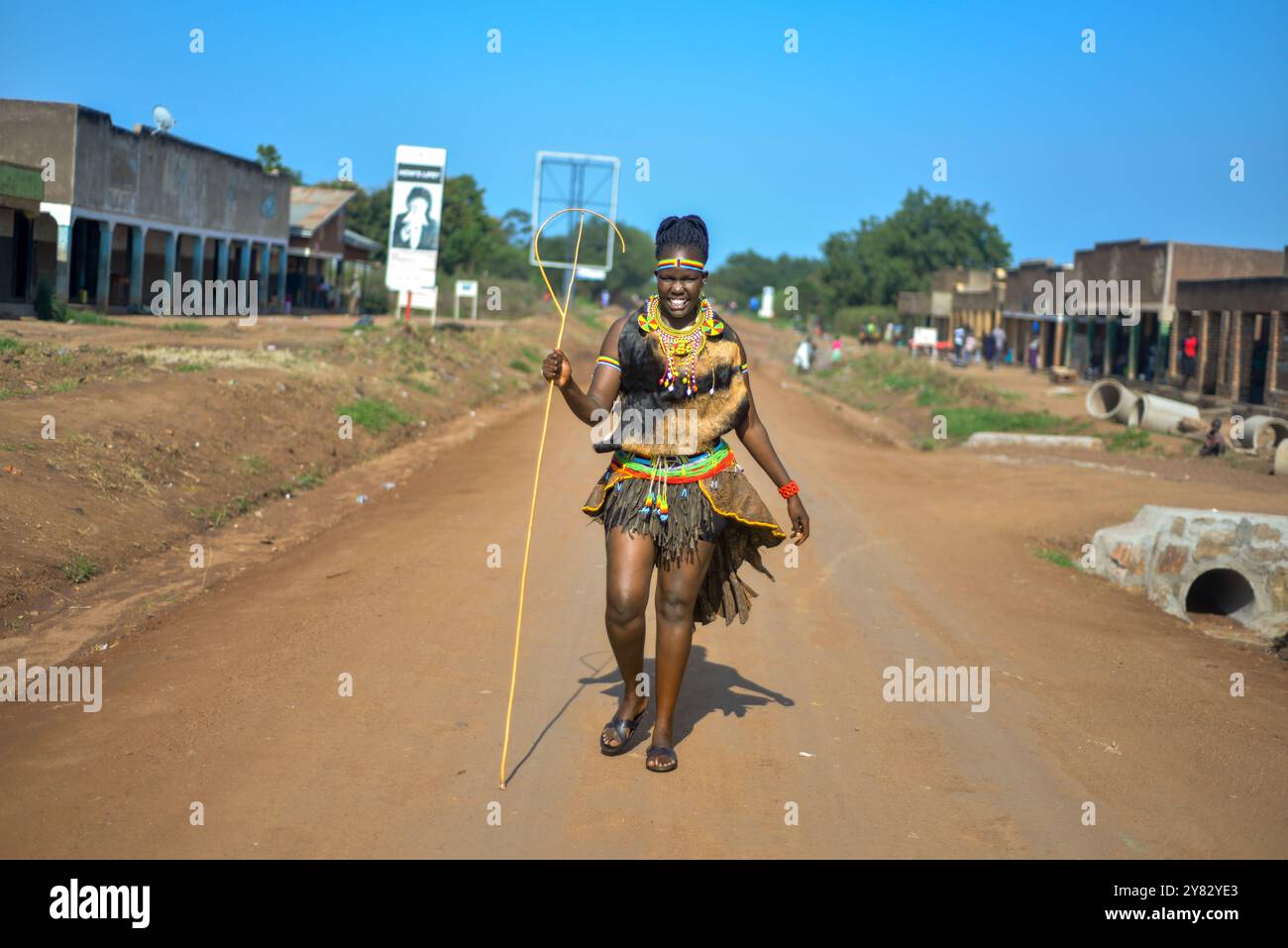 A Karimojong Woman in Karamoja Stock Photo - Alamy
