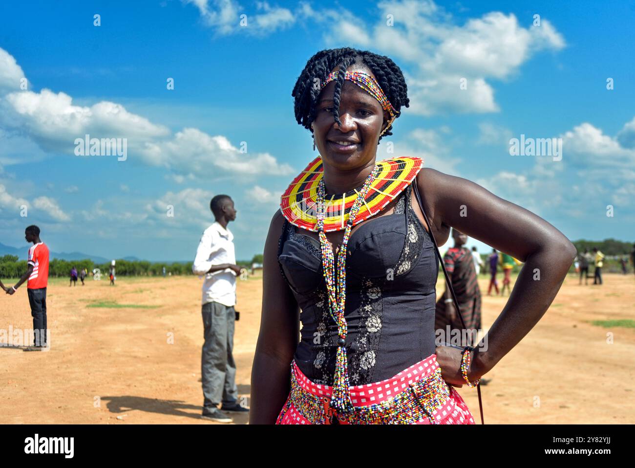 A Karimojong Woman in Karamoja Stock Photo - Alamy