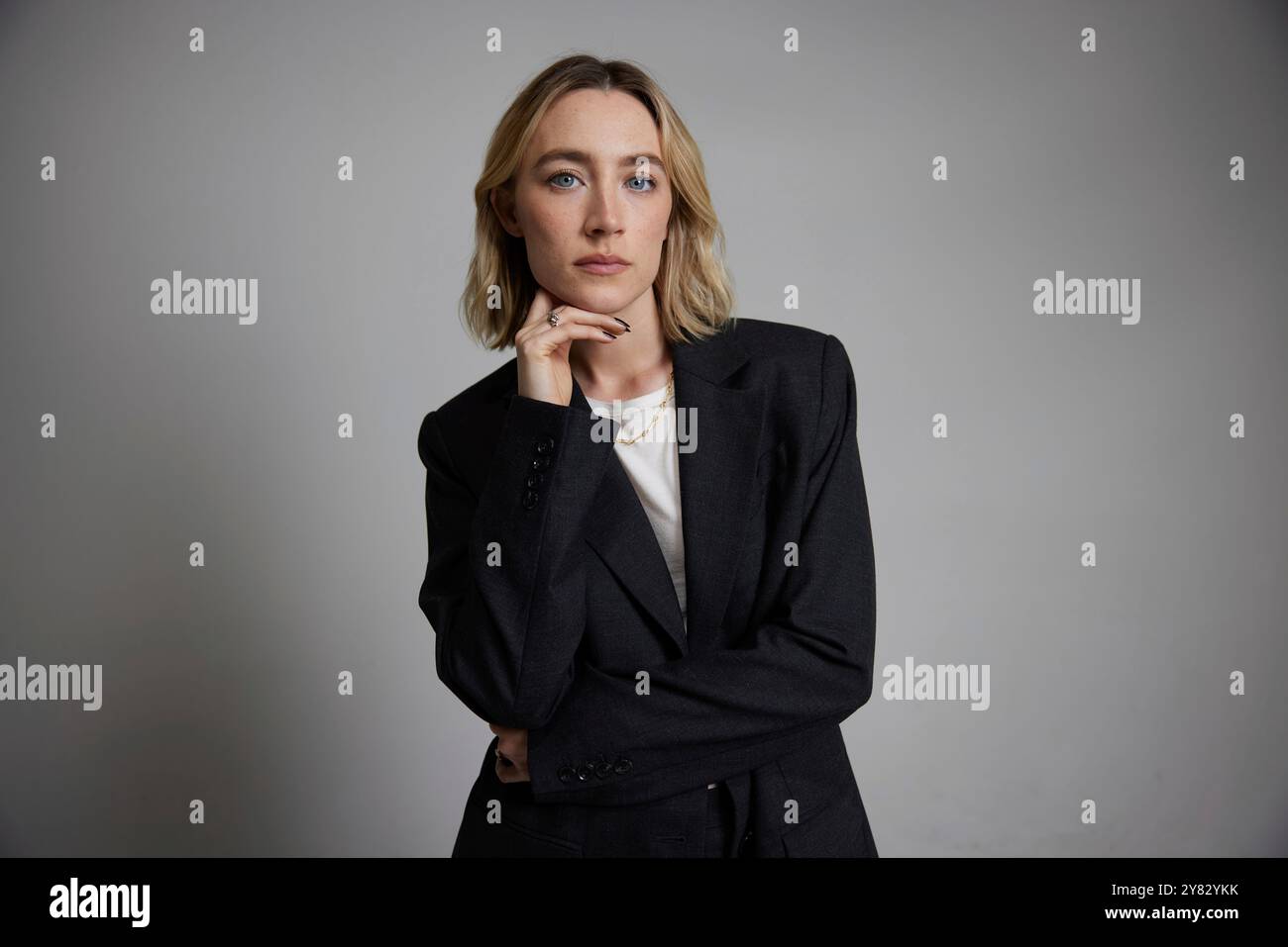 Saoirse Ronan poses for a portrait on Friday, Sept. 27, 2024, in New ...