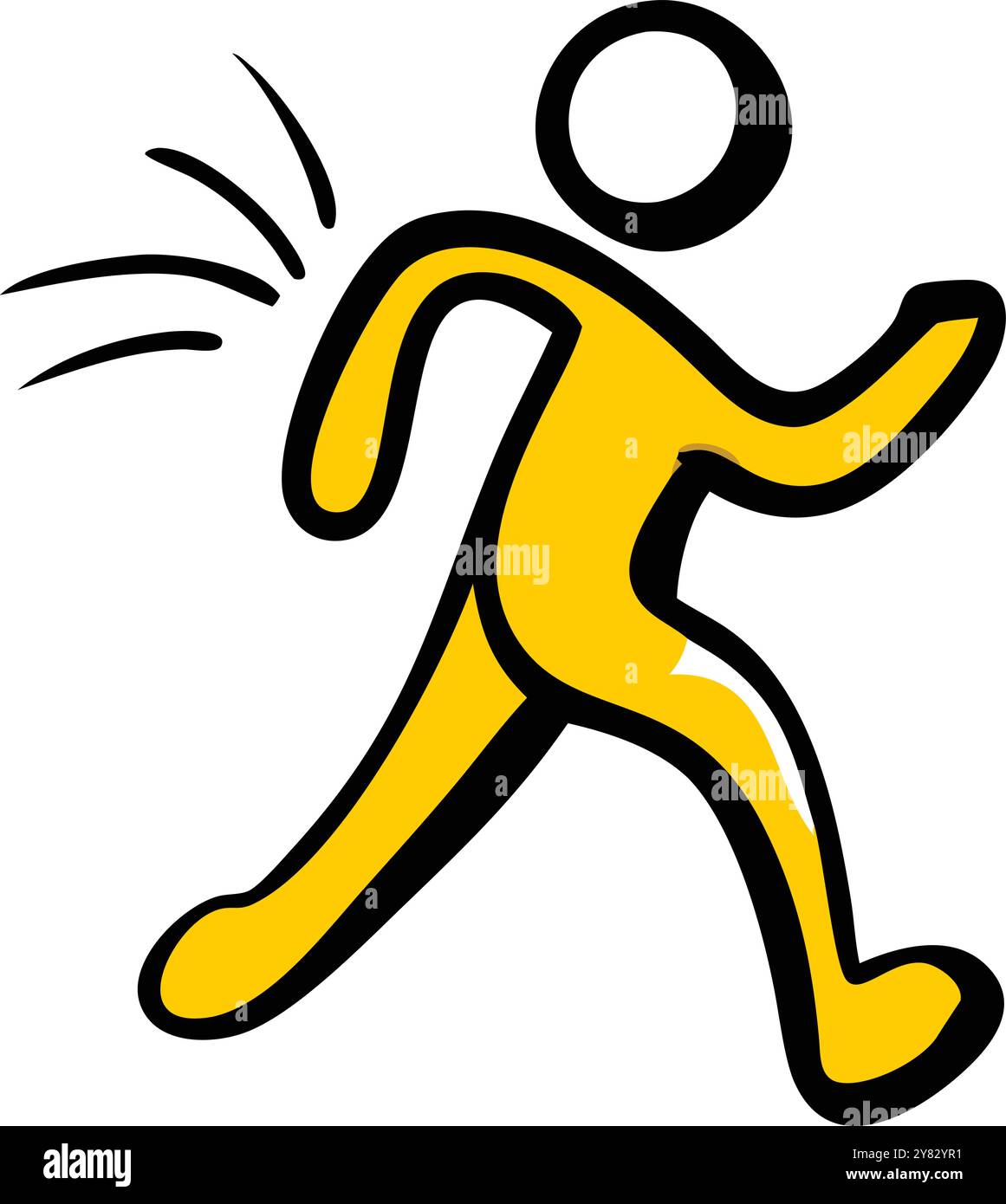 Dynamic outline running figure hi-res stock photography and images - Alamy