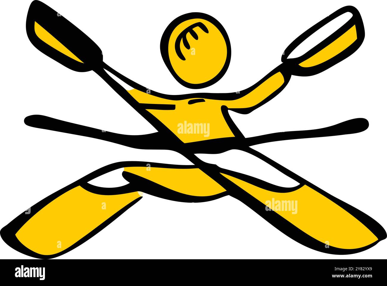 Minimalist paddle logo hi-res stock photography and images - Alamy