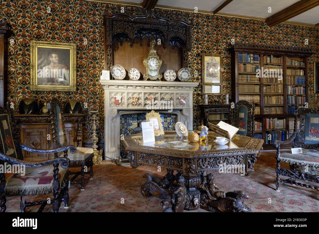 Oxburgh Hall - a moated country house in Oxborough, Norfolk, England ...
