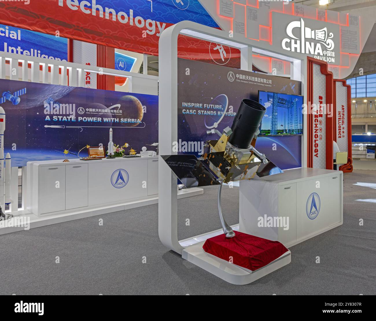 Belgrade, Serbia - May 24, 2024: China Pavilion Space Technology CASC ...