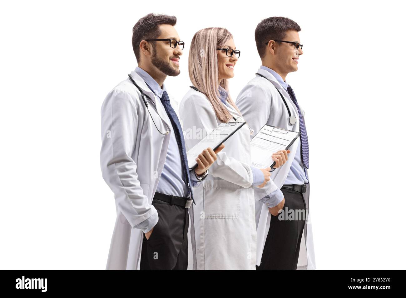Group doctors standing isolated hi-res stock photography and images - Alamy