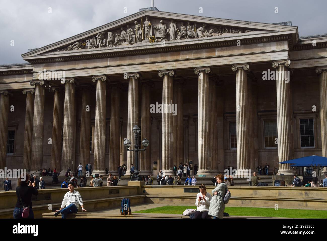 London, United Kingdom. 2nd October 2024. Visitors outside the British ...