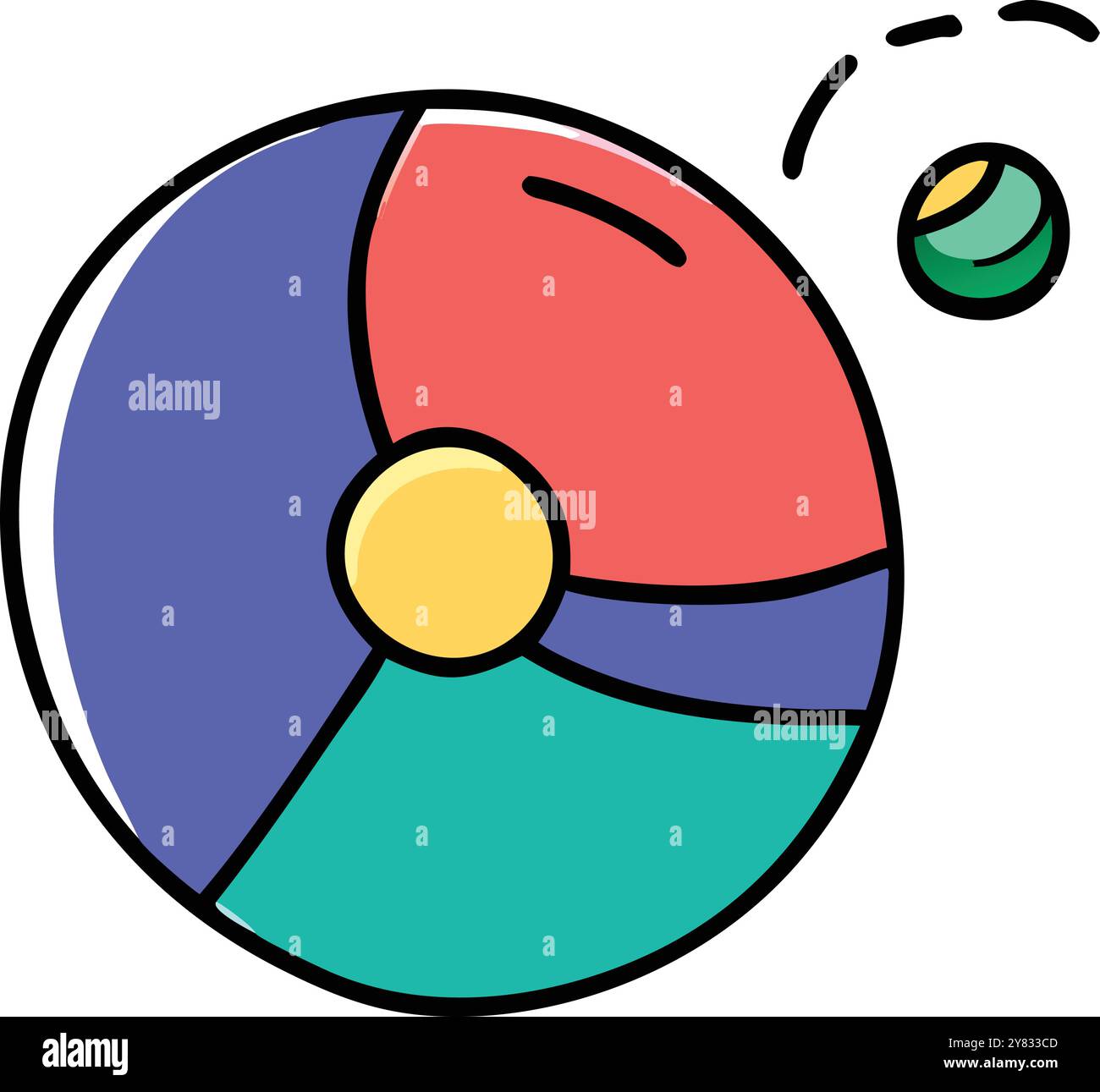 Happy kids beach ball Stock Vector Images - Alamy