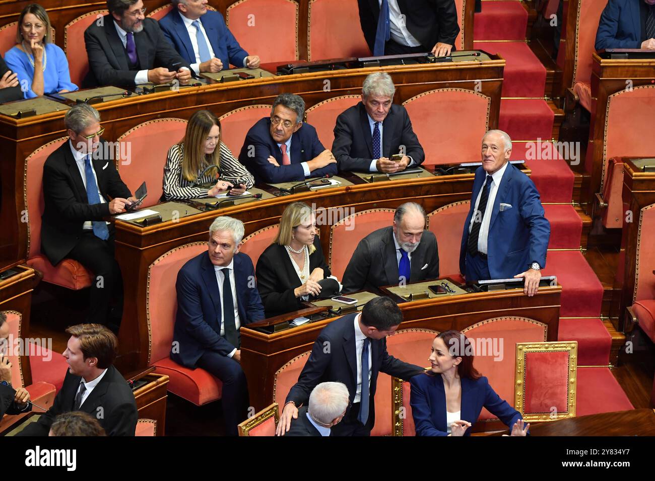 Rome: Senate Hall. 100 years of Radio in Italy. In the photo: Paolo ...