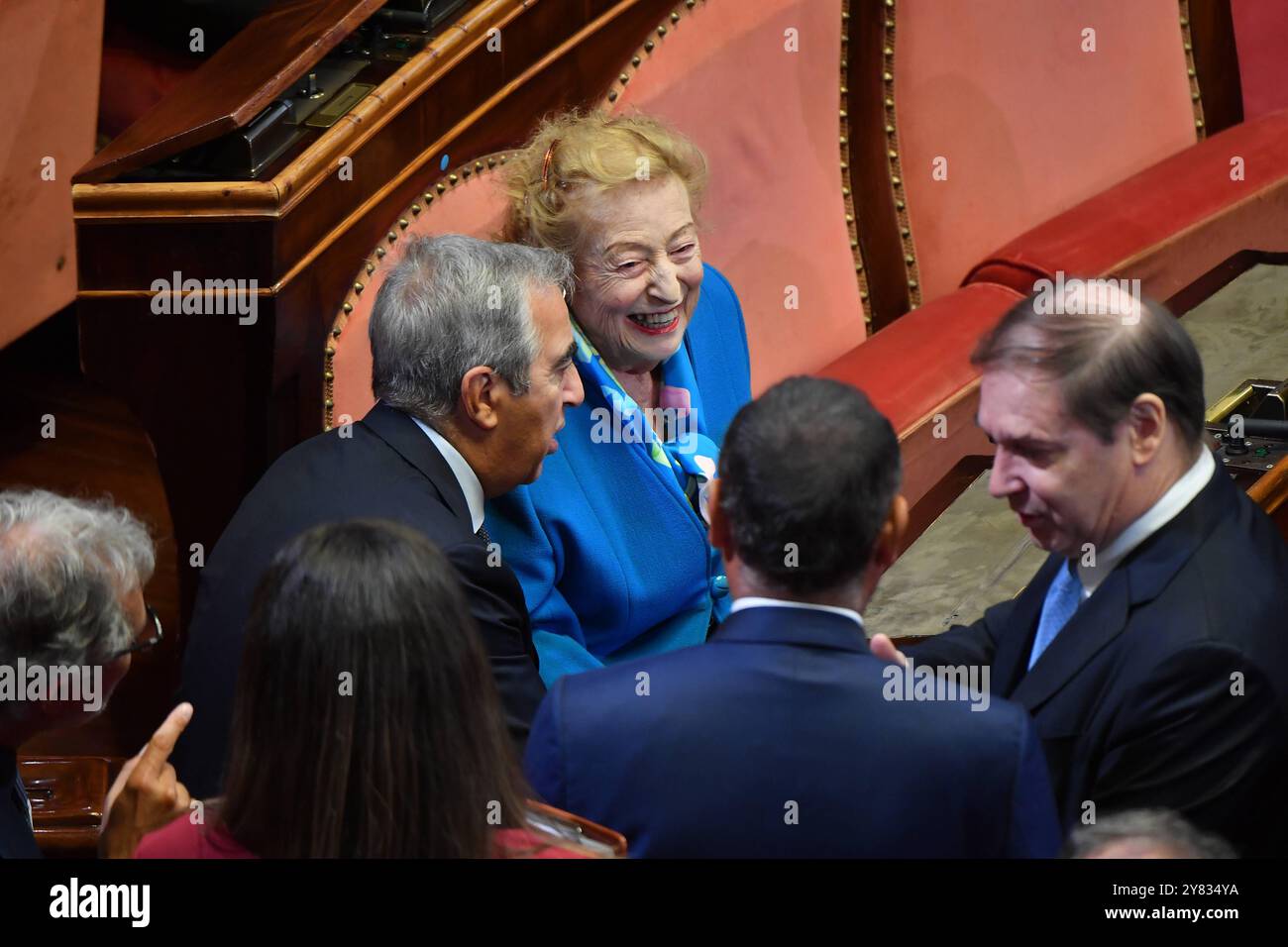 Rome: Senate Hall. 100 years of Radio in Italy. In the photo: Maurizio ...