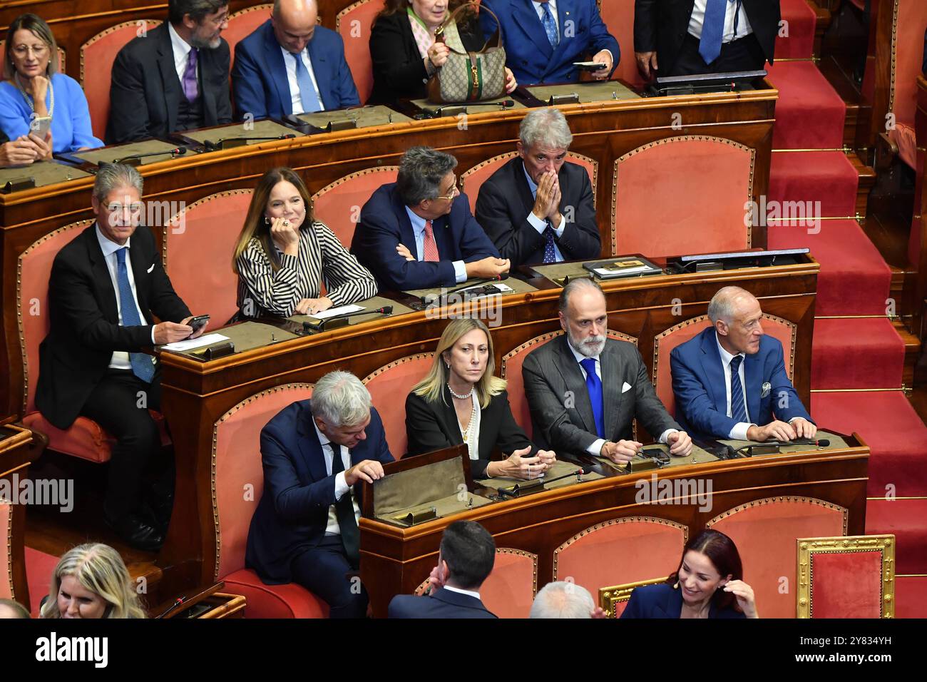 Rome: Senate Hall. 100 years of Radio in Italy. In the photo: Paolo ...
