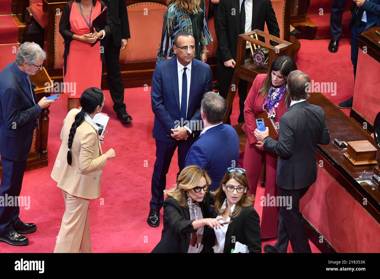Rome: Senate Hall. 100 years of Radio in Italy. In the photo: Carlo ...