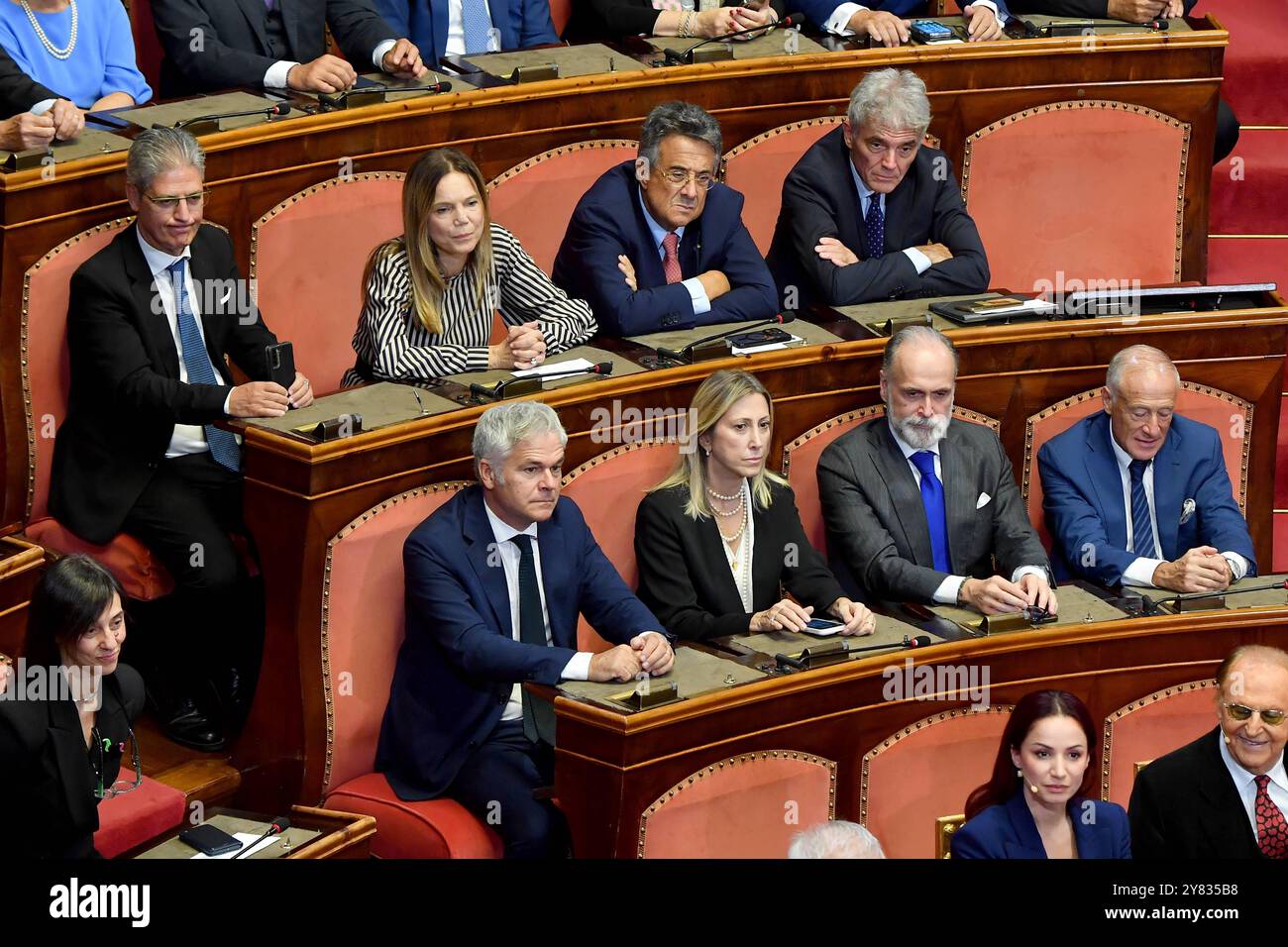 Rome: Senate Hall. 100 years of Radio in Italy. In the photo: Paolo ...