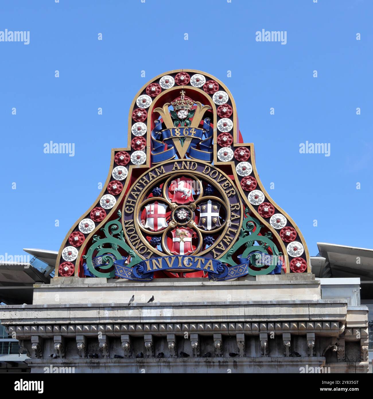 Badge of The London, Chatham and Dover Railway (LCDR) from the first ...
