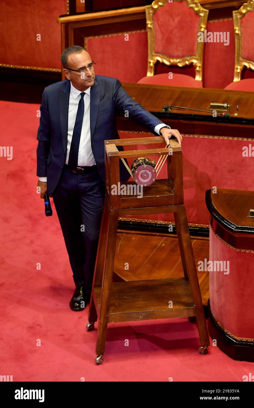 Rome: Senate Hall. 100 years of Radio in Italy. In the photo: Carlo ...