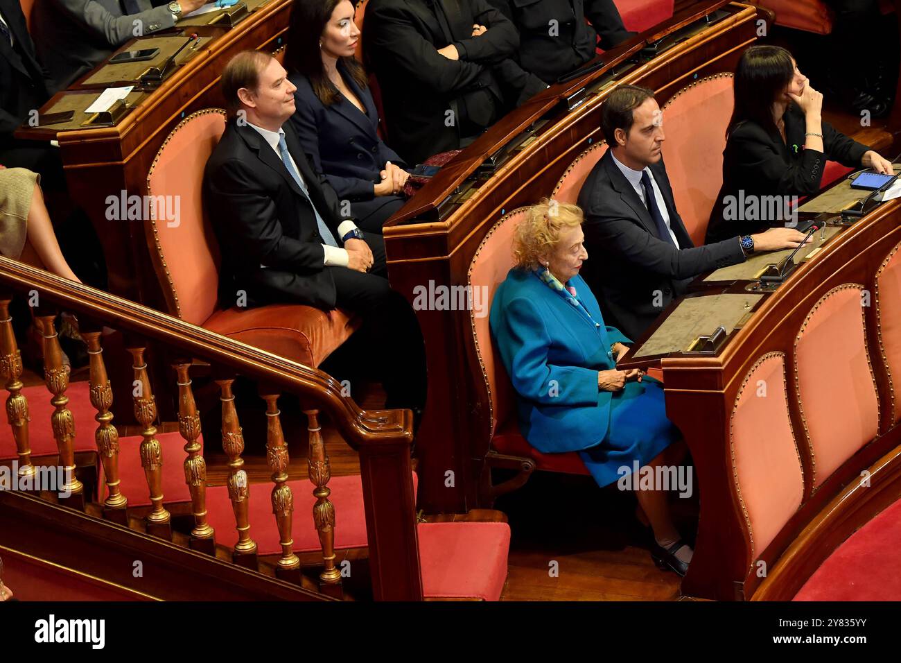Rome: Senate Hall. 100 years of Radio in Italy. In the photo: Elettra ...