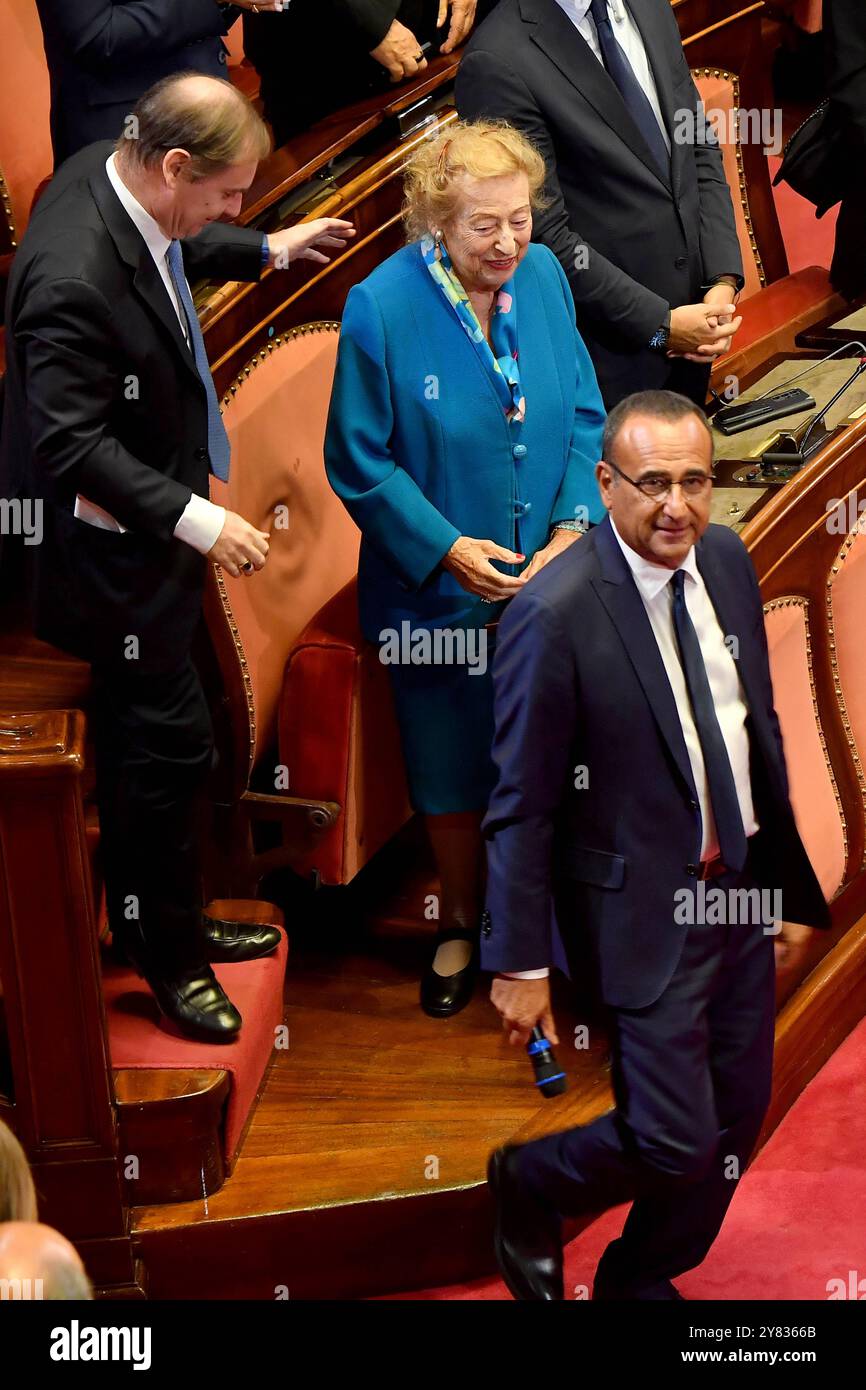 Rome: Senate Hall. 100 years of Radio in Italy. In the photo: Elettra ...