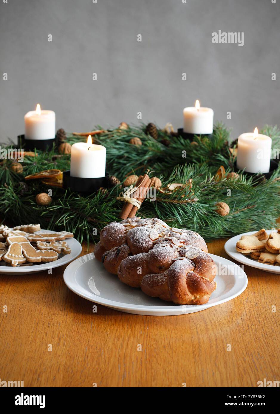 Traditional Czech and Slovak Christmas sweet plaited bread called ...