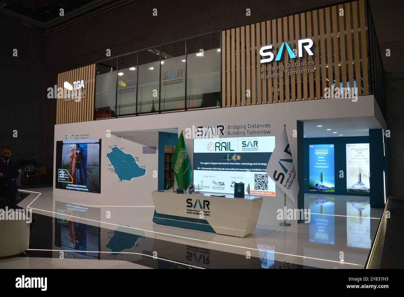 Berlin, Germany - September 27, 2024 - Saudi Arabia Railways pavilion ...