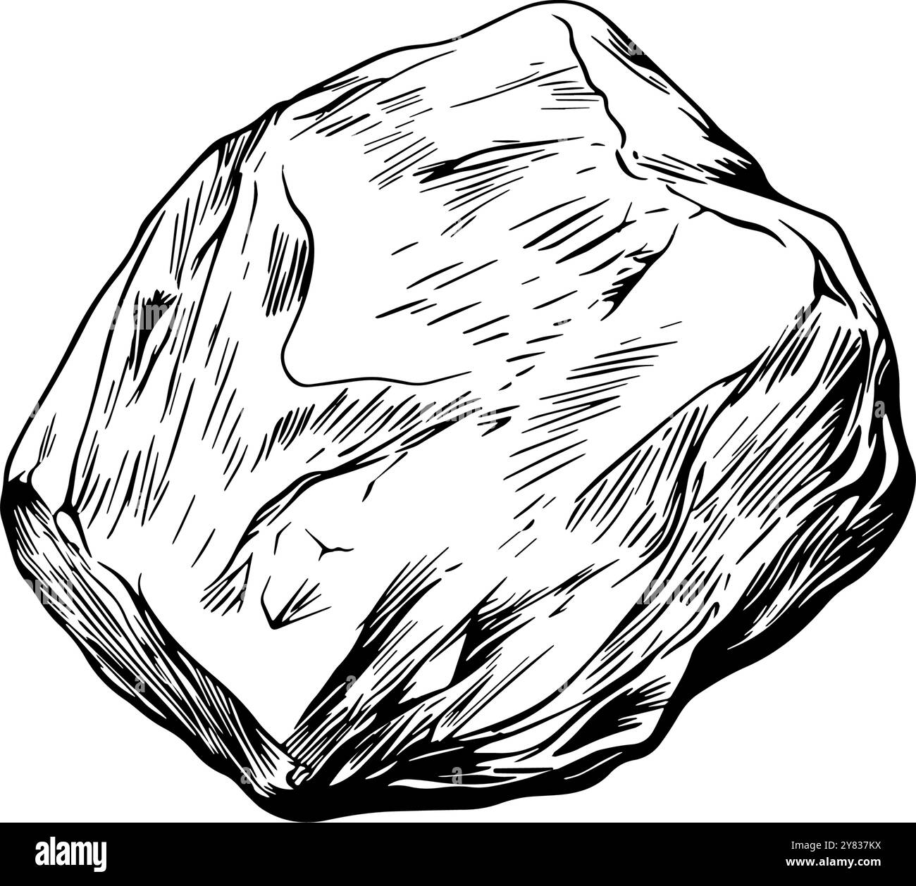 Stone, Rock hand-drawn Illustration Stone, Rock hand-drawn Illustration ...