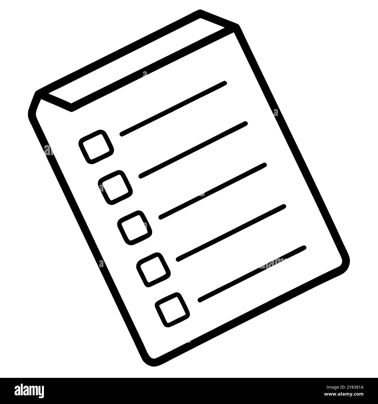 Checklist and productivity Black and White Stock Photos & Images - Alamy