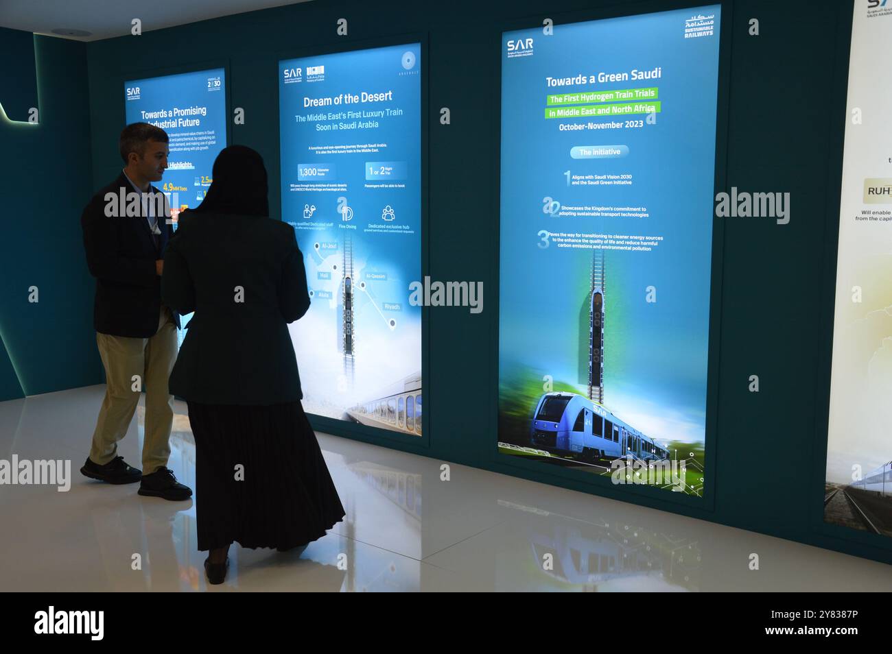 Berlin, Germany - September 27, 2024 - Saudi Arabia Railways pavilion ...