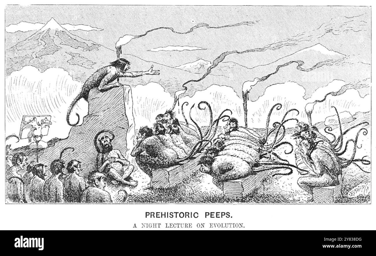 Edward Tennyson Reed - Prehistoric Peeps - Night Lecture on Evolution ...