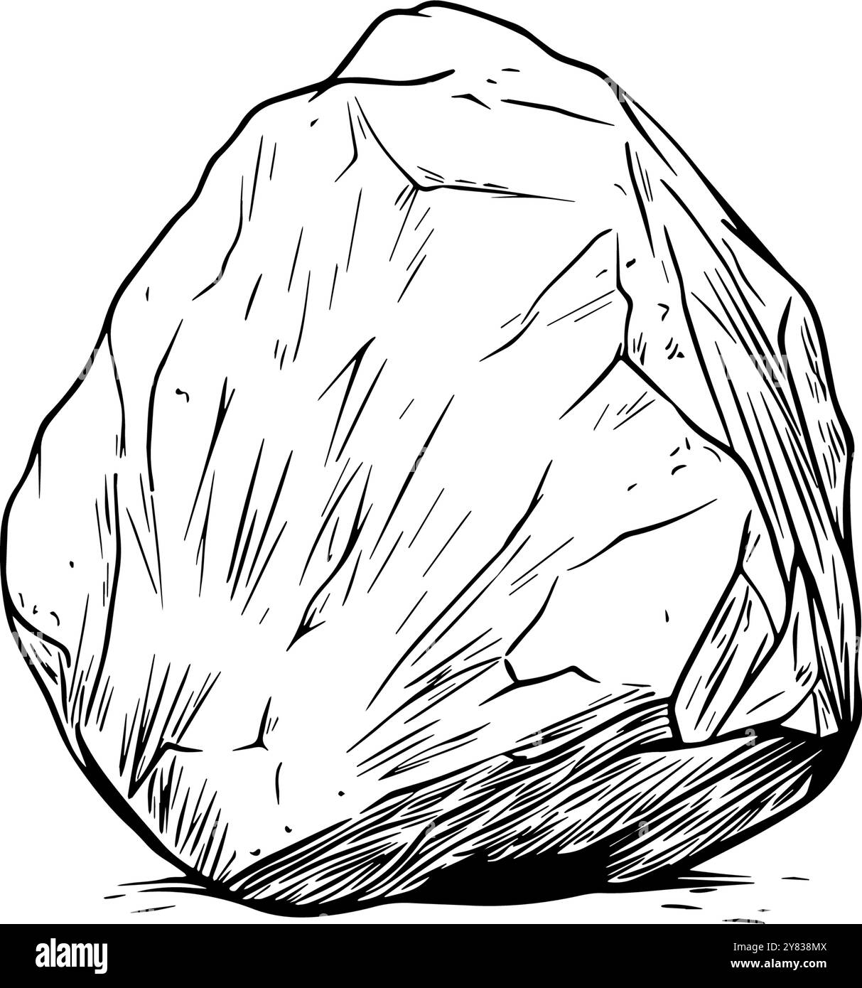 Stone, Rock hand-drawn Illustration Stone, Rock hand-drawn Illustration ...