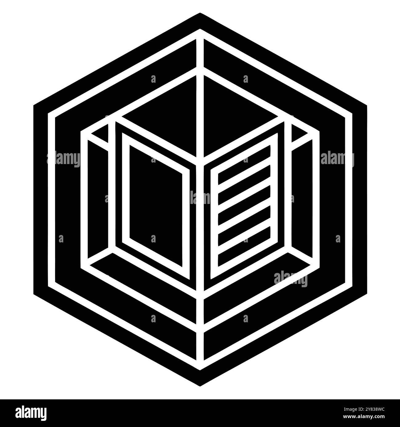 Complex branding symbol Black and White Stock Photos & Images - Alamy
