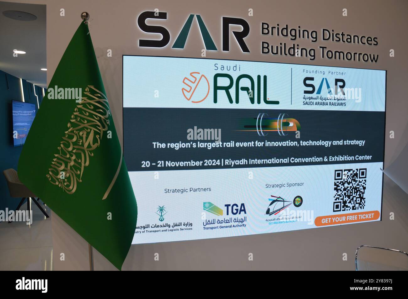 Berlin, Germany - September 27, 2024 - Saudi Arabia Railways pavilion ...