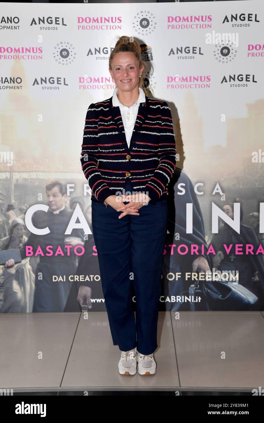 Rome: Cinema Adriano. Photocall film Francesca Cabrini. In the photo: Federica Picchi Roncali ...