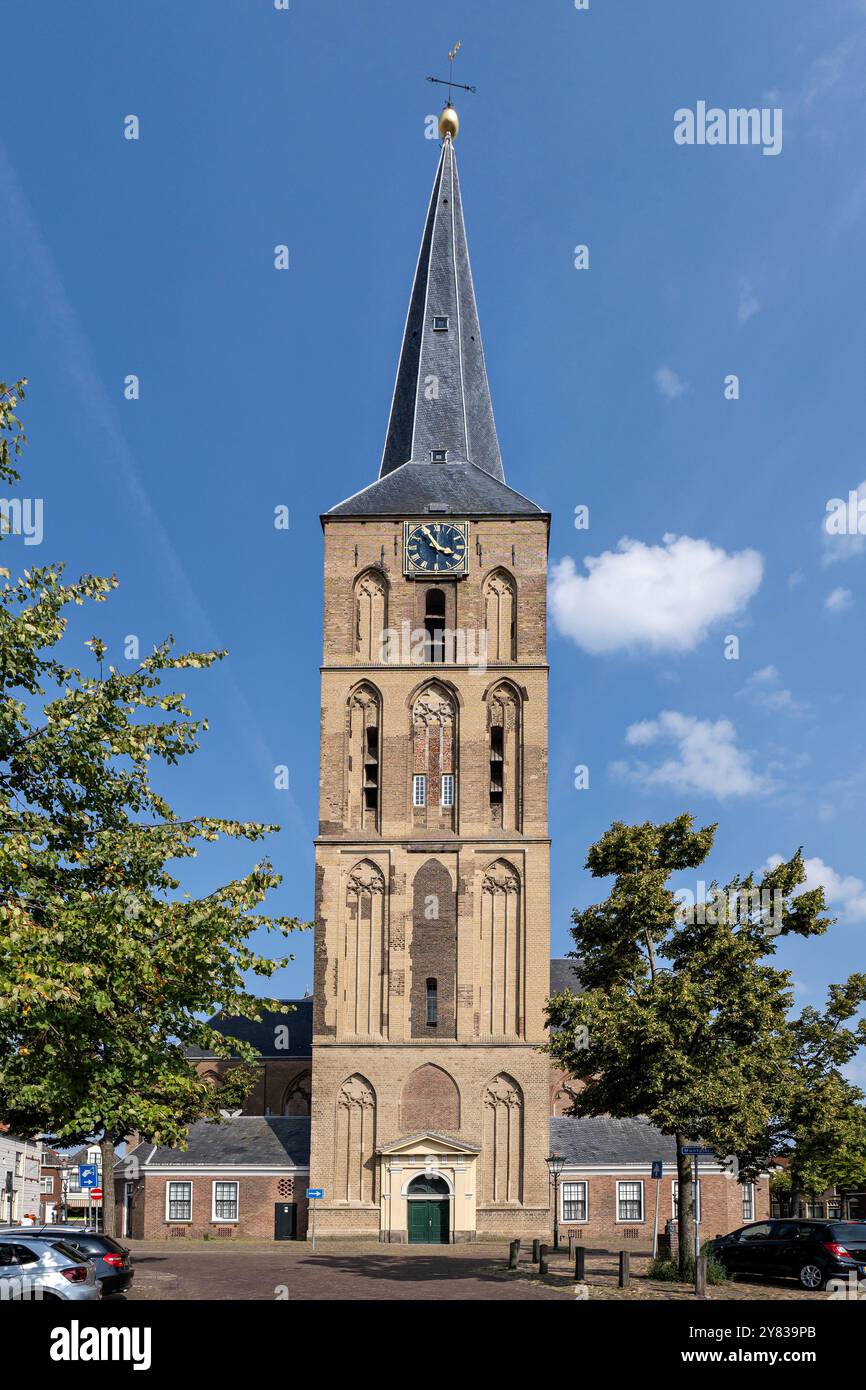 gothic Bovenkerk (also known as the Church of St. Nicholas) in Kampen ...