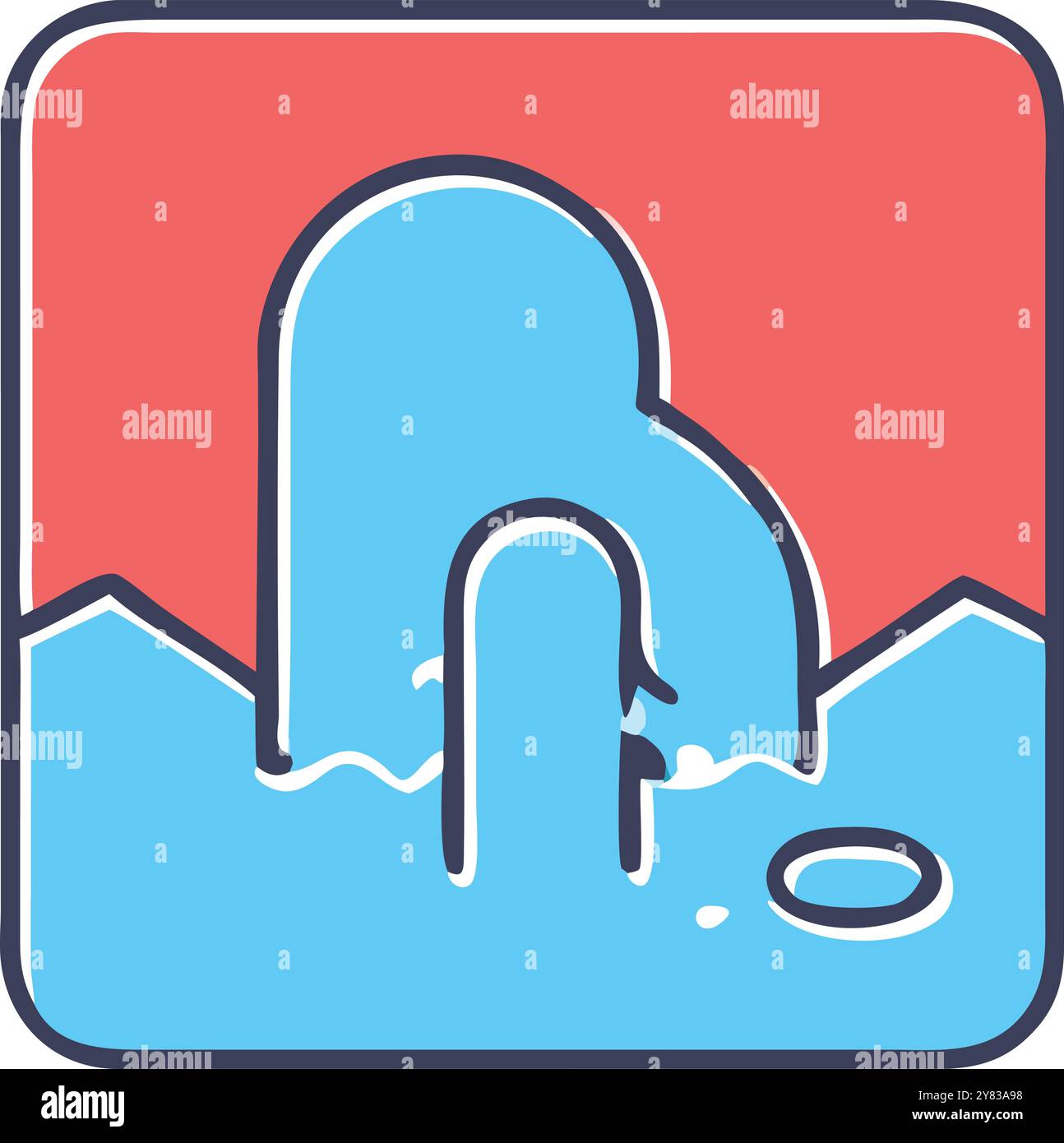 Person underwater in pool Stock Vector Images - Alamy