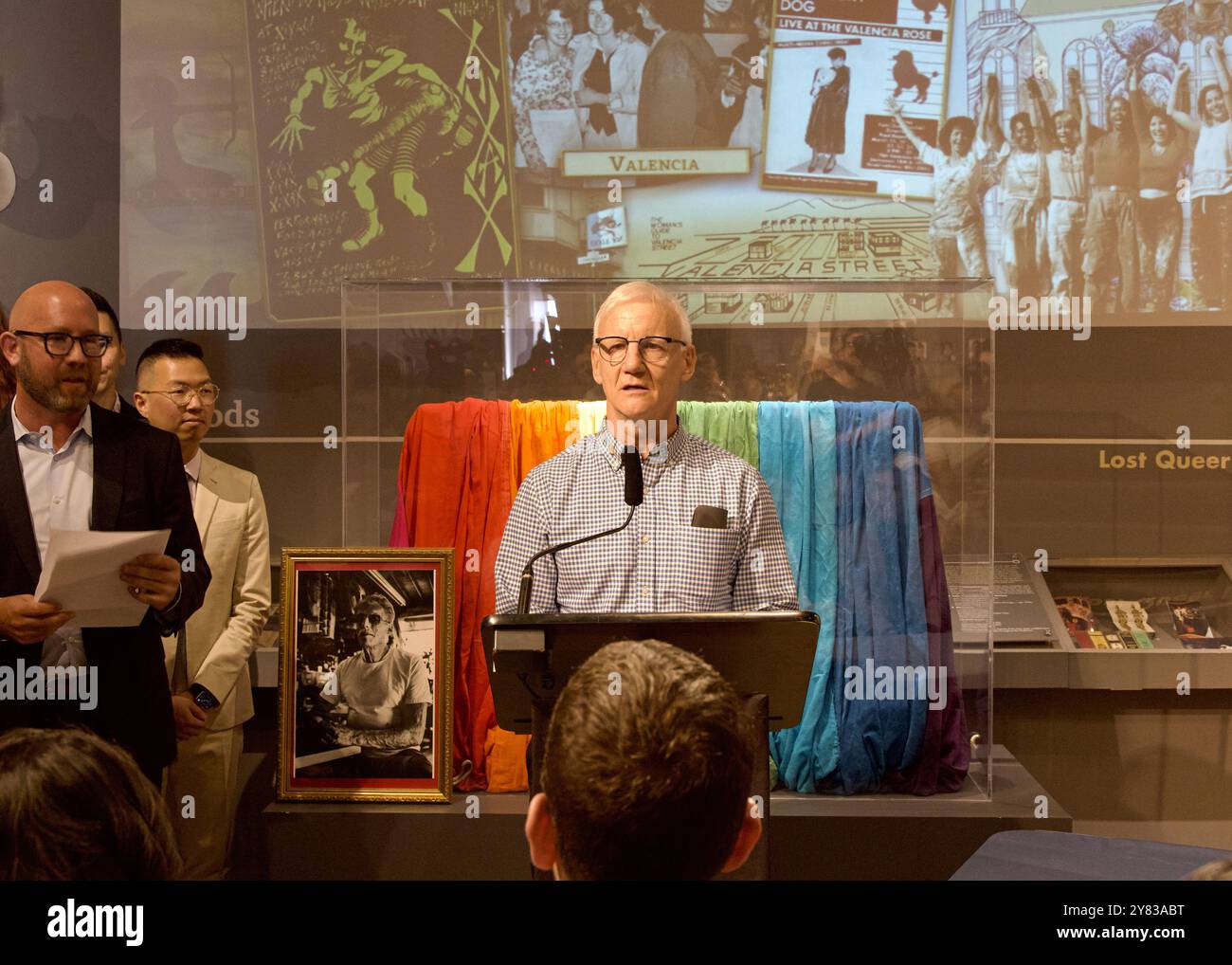 San Francisco, CA - Sept 13, 2024: Charley Beal speaking at the Gilbert ...
